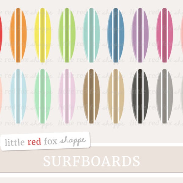 Clip Art Surfboards - Etsy