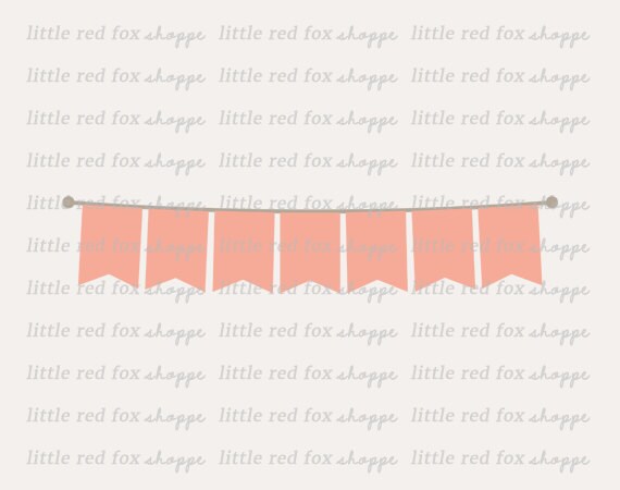 Bunting Banner Clipart Flag Banner Clip Art Pennant Flags - Etsy