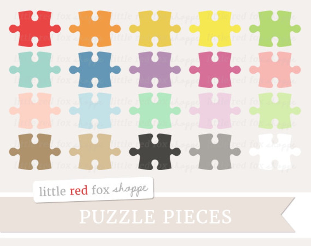 Puzzle Piece Clipart, Game Clip Art Jigsaw Board Game Kids Invitation ...