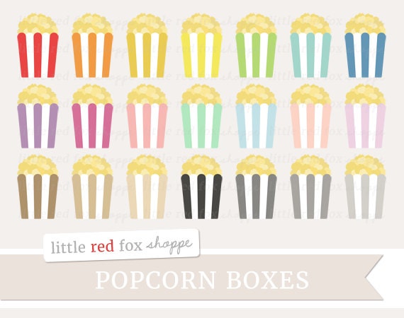 Popcorn Box Clip Art