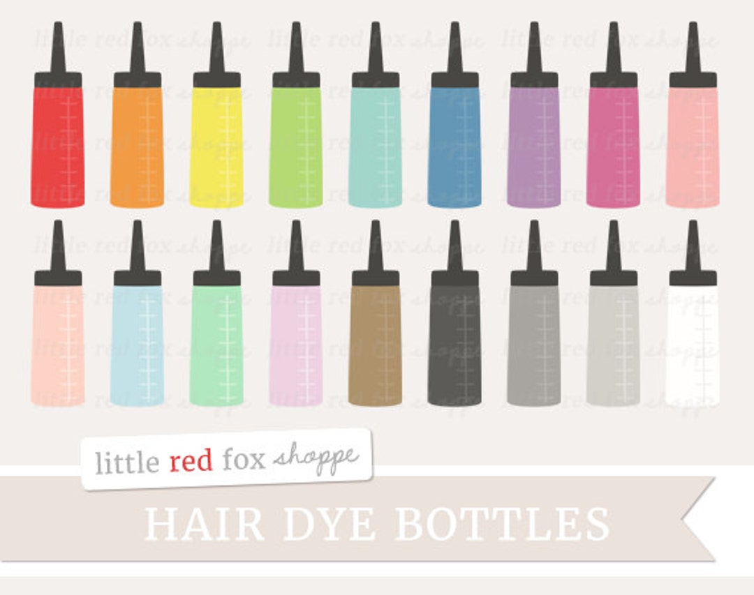 Hair Dye Bottle Clipart, Applicator Bottle Clip Art Hair Stylist ...