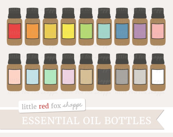 Essential Oil Bottle Clipart Aromatherapy Clip Art Wellness - Etsy