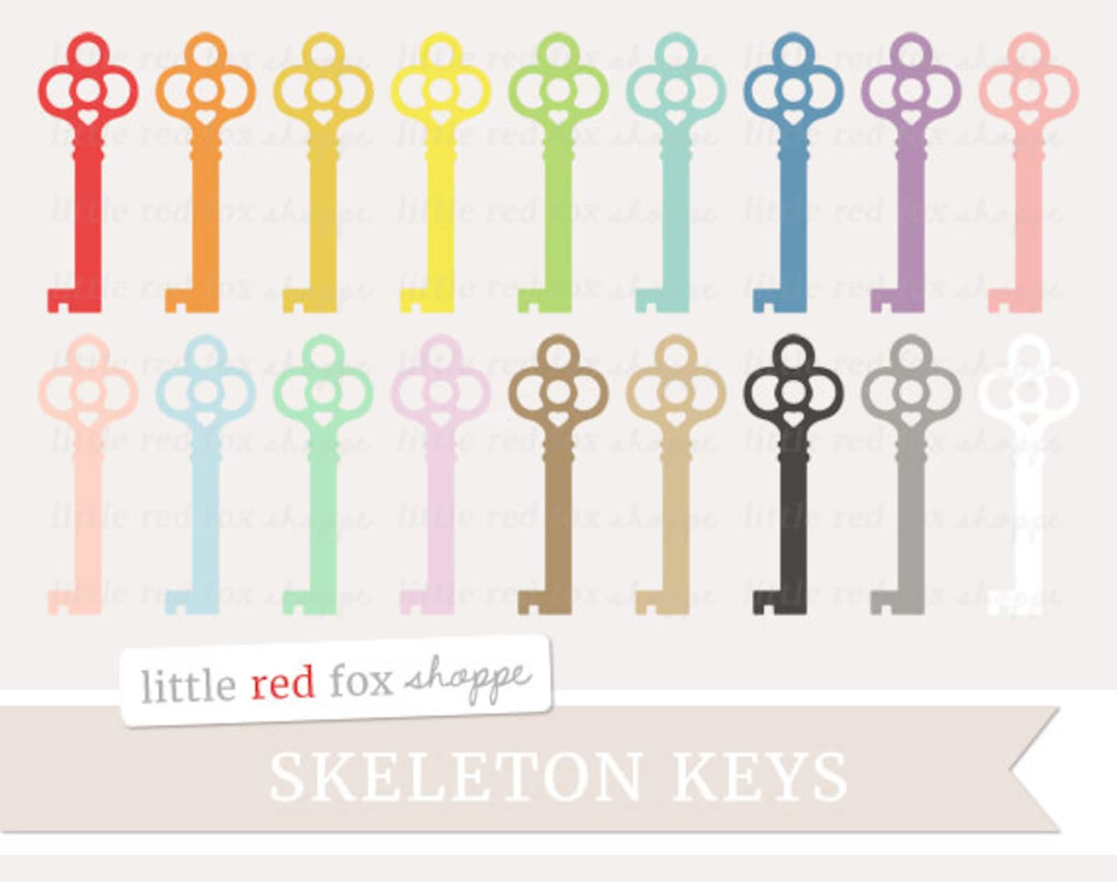 Skeleton Key Clipart Moving Clip Art Key Clipart House Key - Etsy