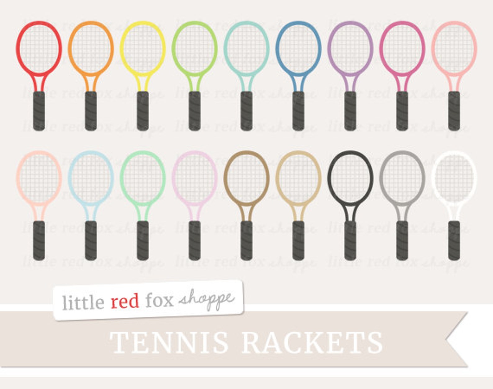 Tennis Racket Clipart Tennis Clip Art Game Ball Sport - Etsy