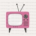 Retro TV Clipart, Vintage TV Clip Art, Television Clipart, Household ...