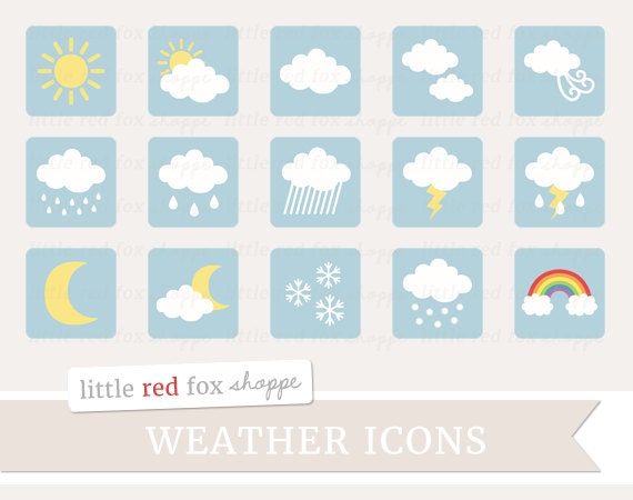 Weather Symbols Clip Art