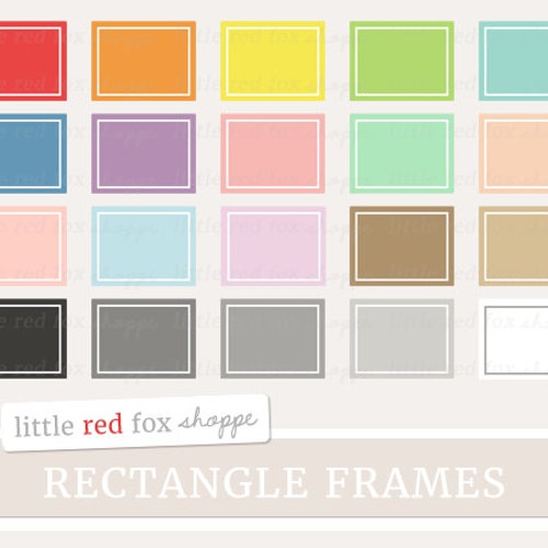 Geometric Shape Clipart Basic Shape Clip Art Label Tag - Etsy