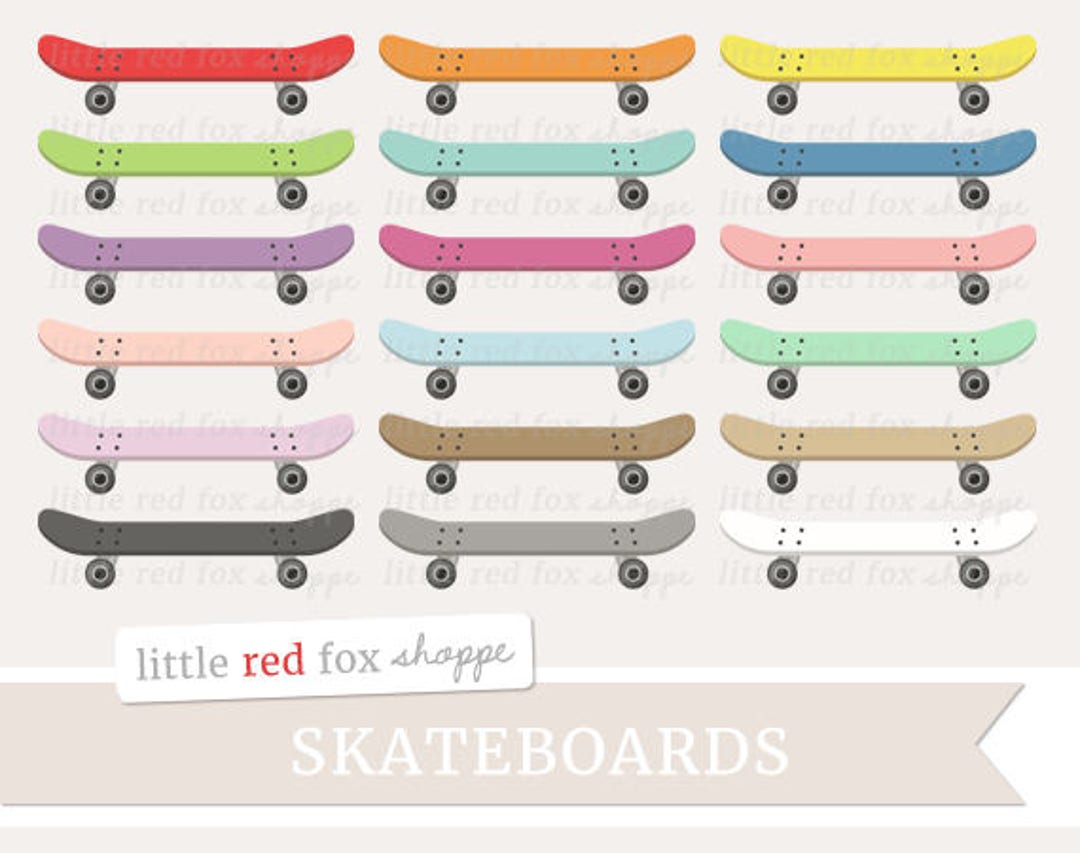 Skateboard Clipart, Skating Clip Art, Sports Clipart, Skate Clipart ...