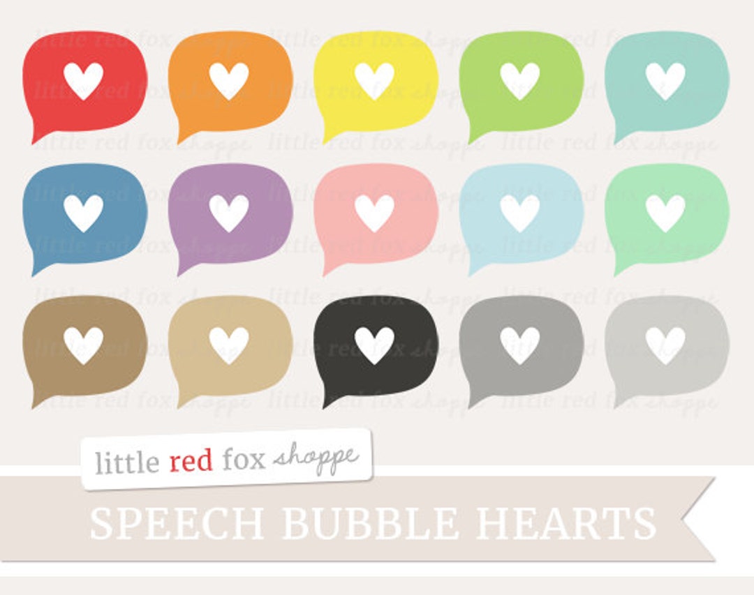 Speech Bubble Clipart, Thought Cloud Clip Art, Speech Cloud Clipart ...