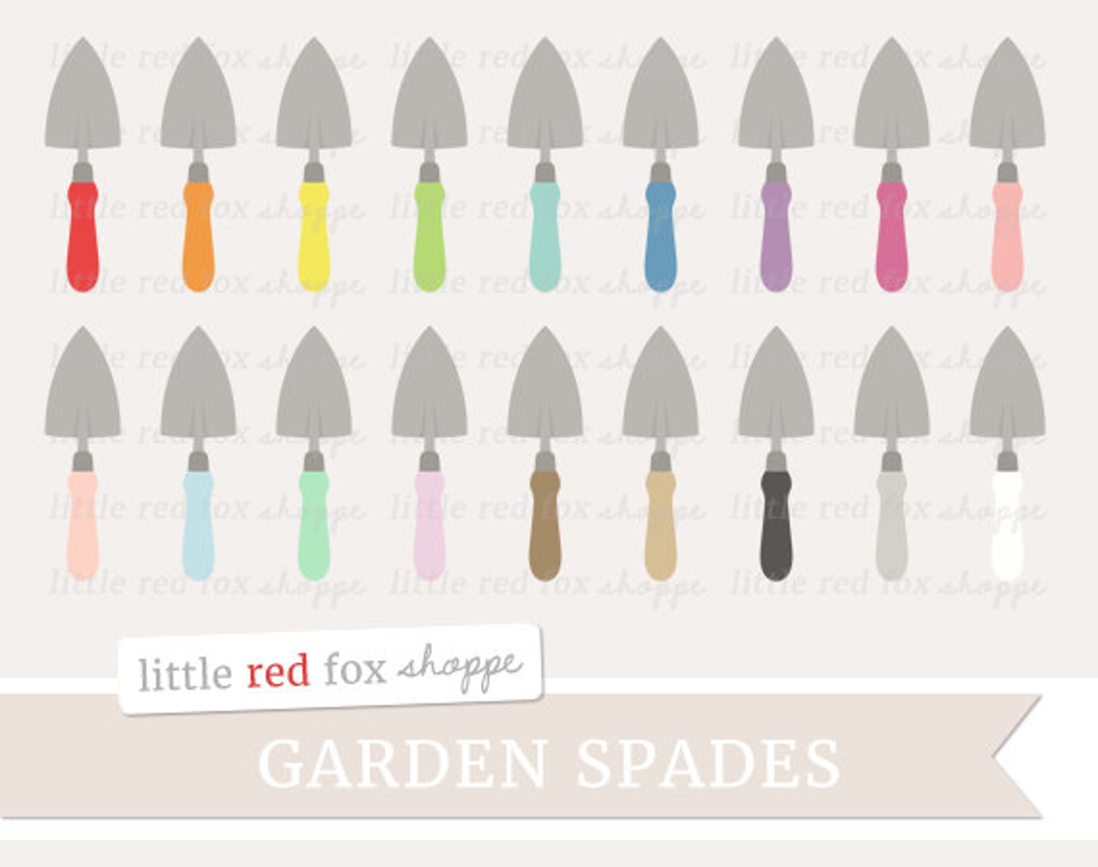 Garden Spade Clipart Gardening Clip Art Garden Tool Yard Work - Etsy