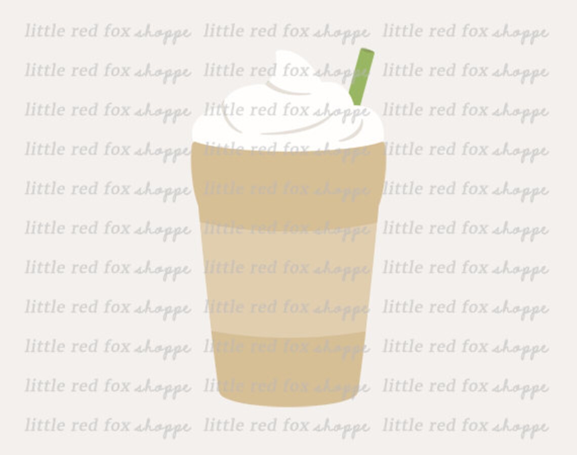 Iced Coffee Clipart, Frappe Clip Art Ice Coffee Latte Cappuccino Drink ...