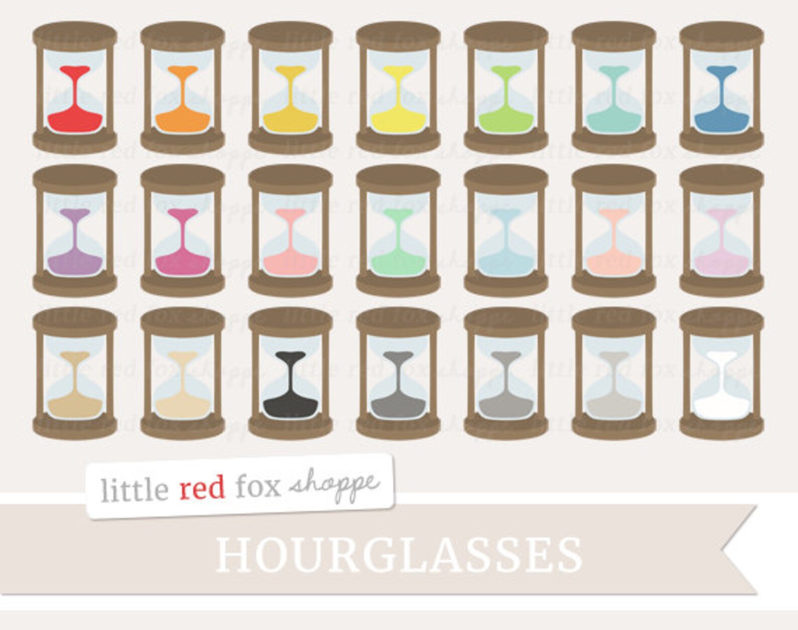 Hourglass Clipart Hour Glass Clip Art Clock Vintage Watch | Etsy