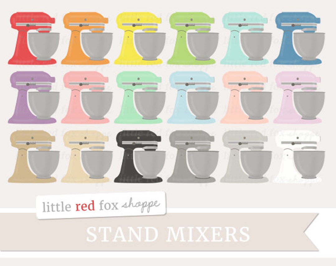 Stand Mixer Clipart, Kitchen Clip Art Baking Vintage Antique Cook ...