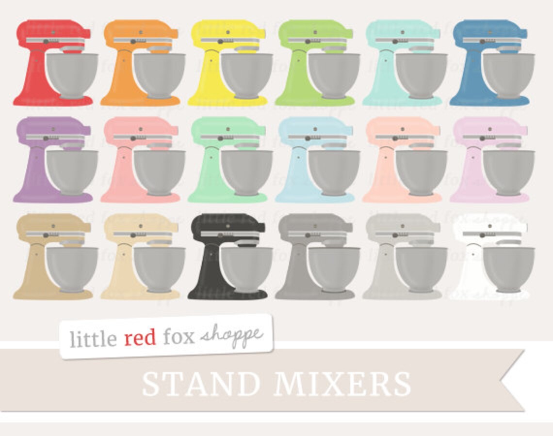 Stand Mixer Clipart Kitchen Clip Art Baking Vintage Antique | Etsy