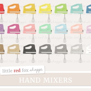 Hand Mixer Clipart, Kitchen Clip Art Baking Bakery Vintage Antique ...