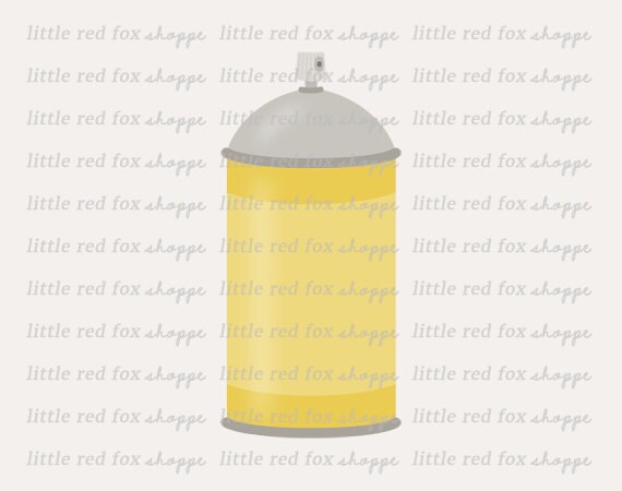 Spray Paint Clipart Painting Clip Art Home Improvement - Etsy