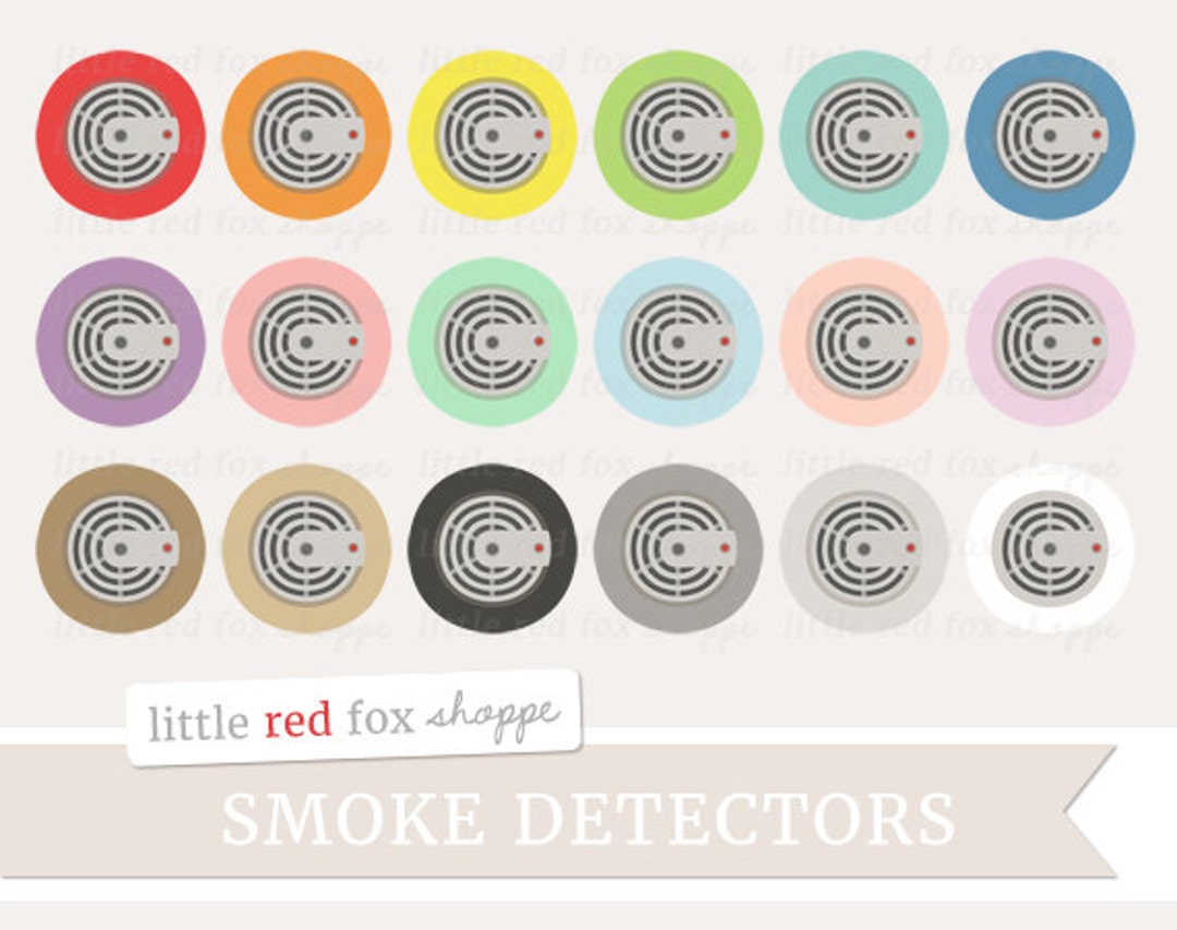 Smoke Detector Clipart, Fire Alarm Clip Art Safety Reminder Smoke Alarm ...
