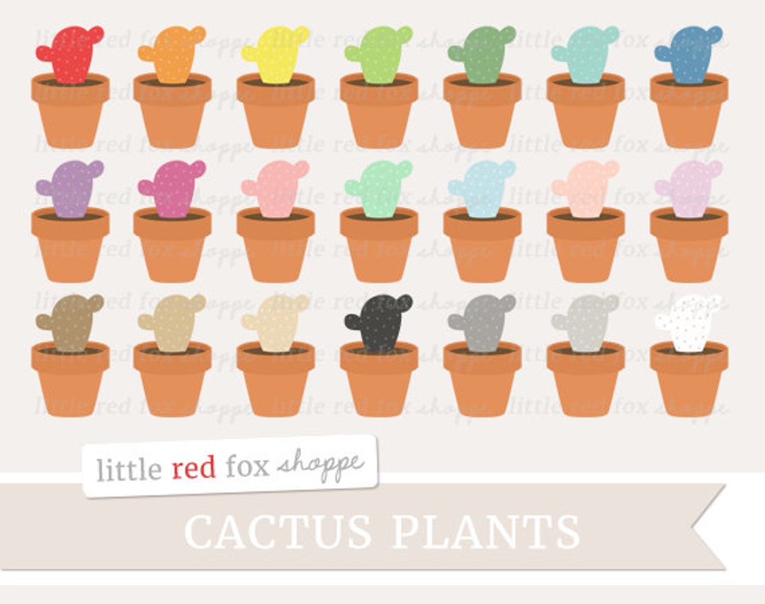 Cactus Clipart, Plant Clip Art Desert Potted Plant Cacti Cactuses ...