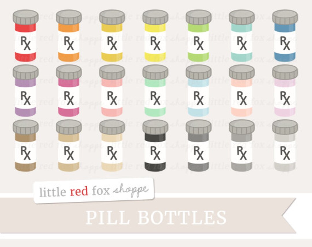 Prescription Bottle Label Clip Art