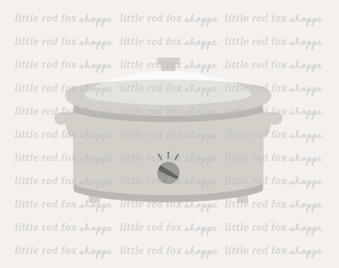 Slow Cooker Clipart Crock Pot Clip Art Crockpot Cook Cooking | Etsy