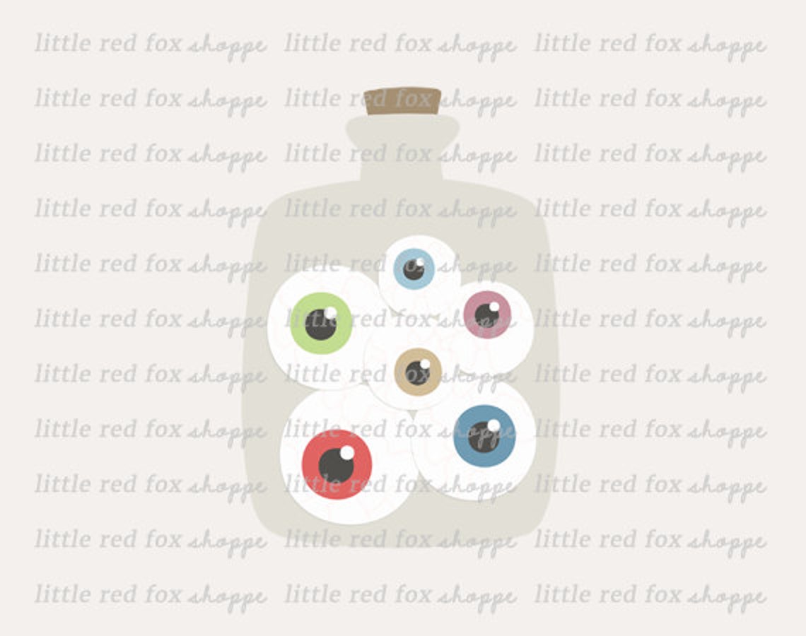 Jars of Eyes Clipart Halloween Clip Art Creepy Spooky Eyeball - Etsy Canada