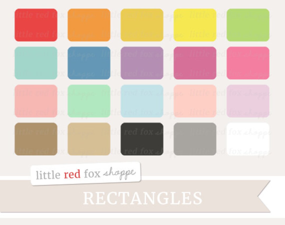 Rounded Rectangle Clipart, Geometric Clip Art Label Basic Shape Tag ...