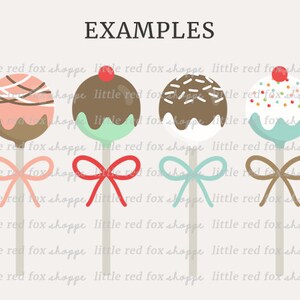 Cake Pop Kit Clipart, Cake Ball Clip Art Baking Frosting Sprinkles ...
