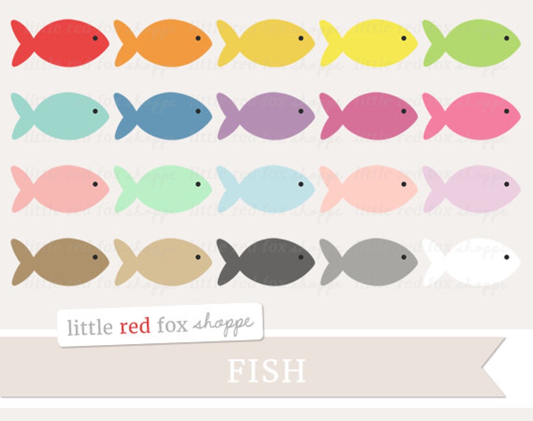 Fish Clipart, Animal Clip Art Nautical Ocean Goldfish Sea Pet School ...