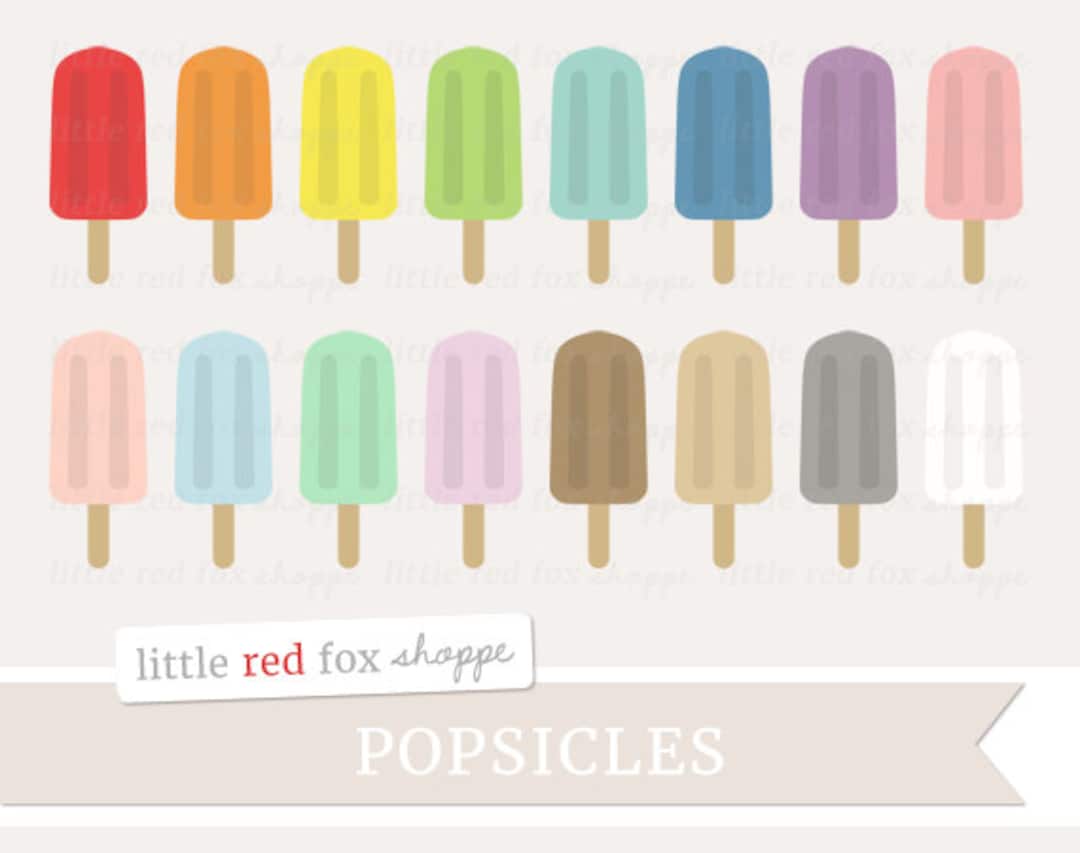 Popsicle Clipart, Ice Cream Clip Art Dessert Frozen Freeze Pop Fruit ...