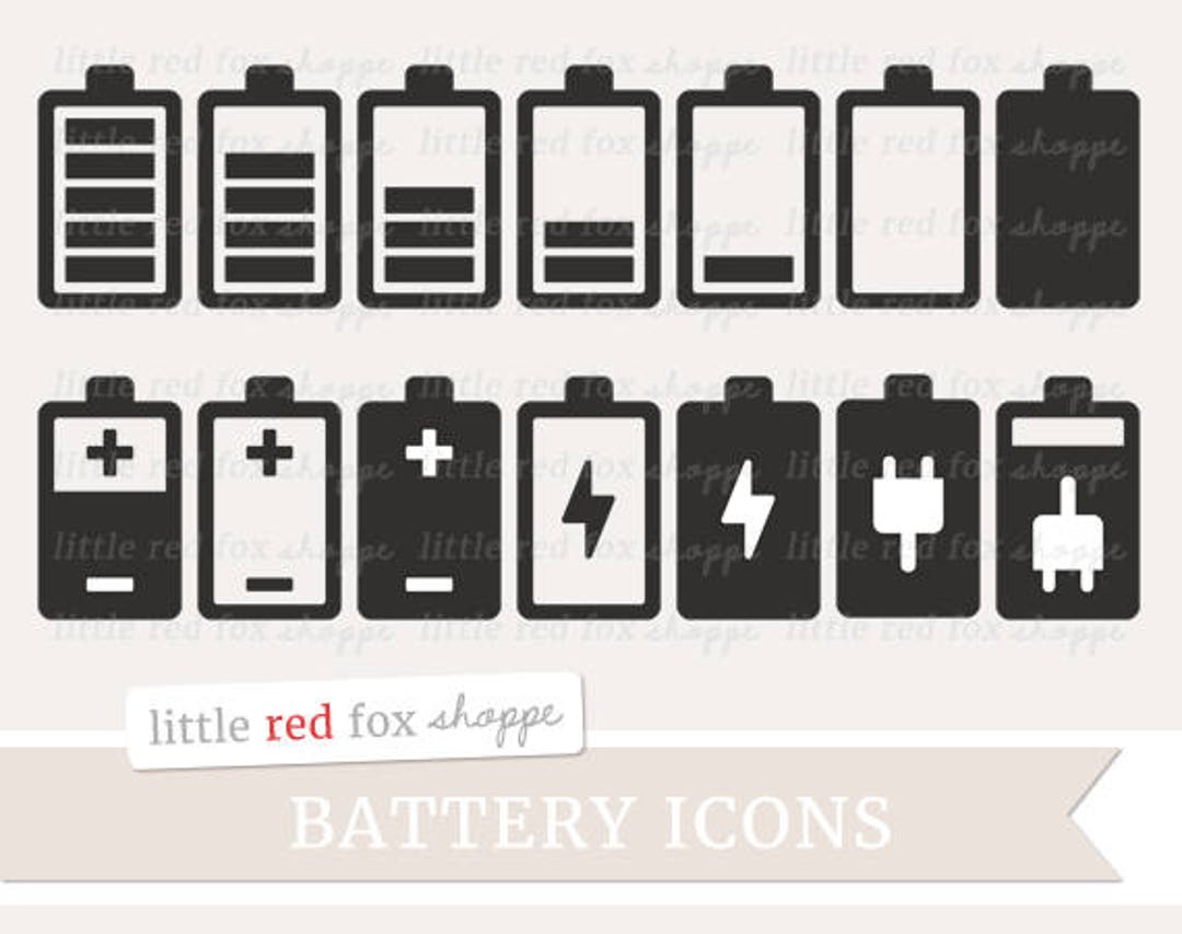 Battery Icon Clipart, Batteries Clip Art Social Media Cell Phone ...