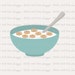 Cereal Bowl Clipart, Breakfast Clip Art Food Bowl of Cereal Milk ...
