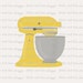 Stand Mixer Clipart, Kitchen Clip Art Baking Vintage Antique Cook ...