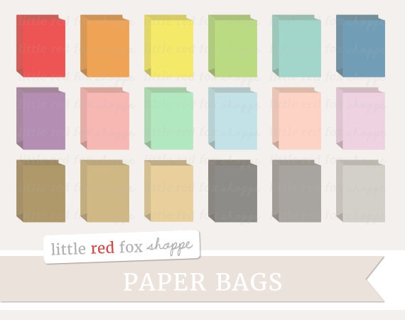 Paper Bag Clipart Grocery Bag Clip Art Brown Kraft Sack - Etsy