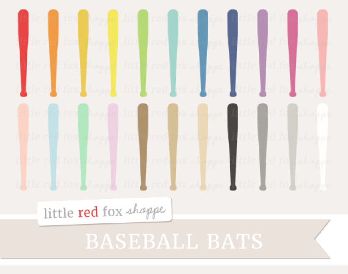 Baseball Bat Clipart Sports Clip Art Sport Equipment Health - Etsy