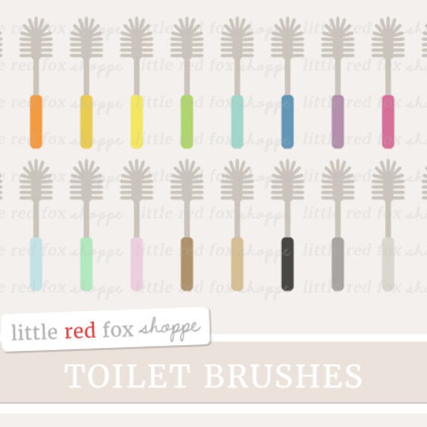 Toilet Brush Clipart - Etsy