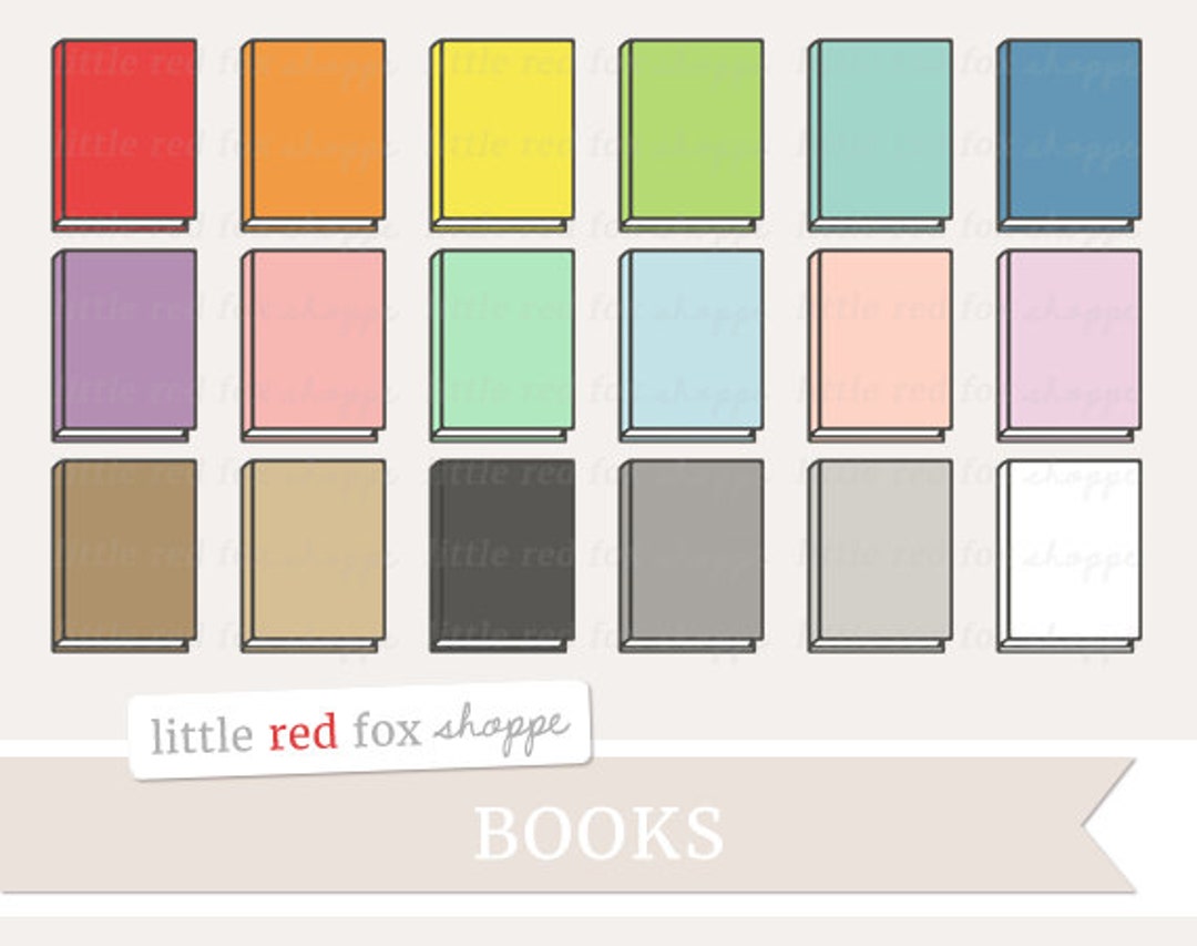 Book Clipart, Notebook Clip Art Journal Library School Supplies Office ...