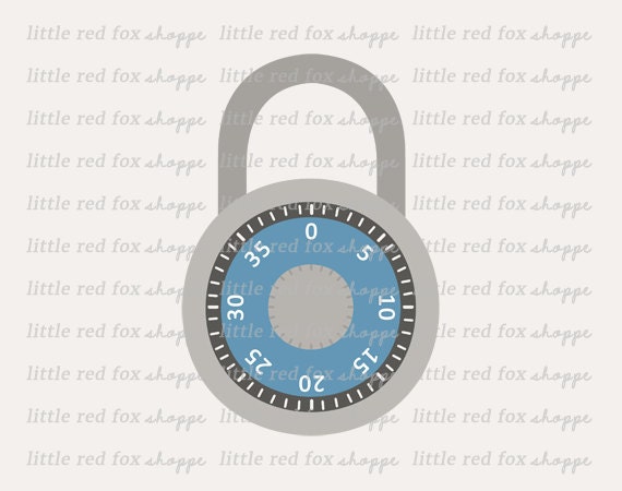 Combination Lock Clipart
