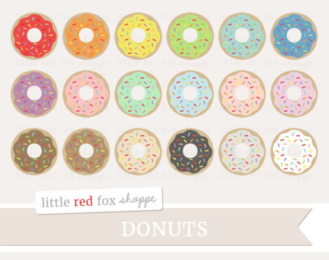 Sprinkle Donut Clipart, Doughnut Clip Art Dough Nut Food Dessert ...