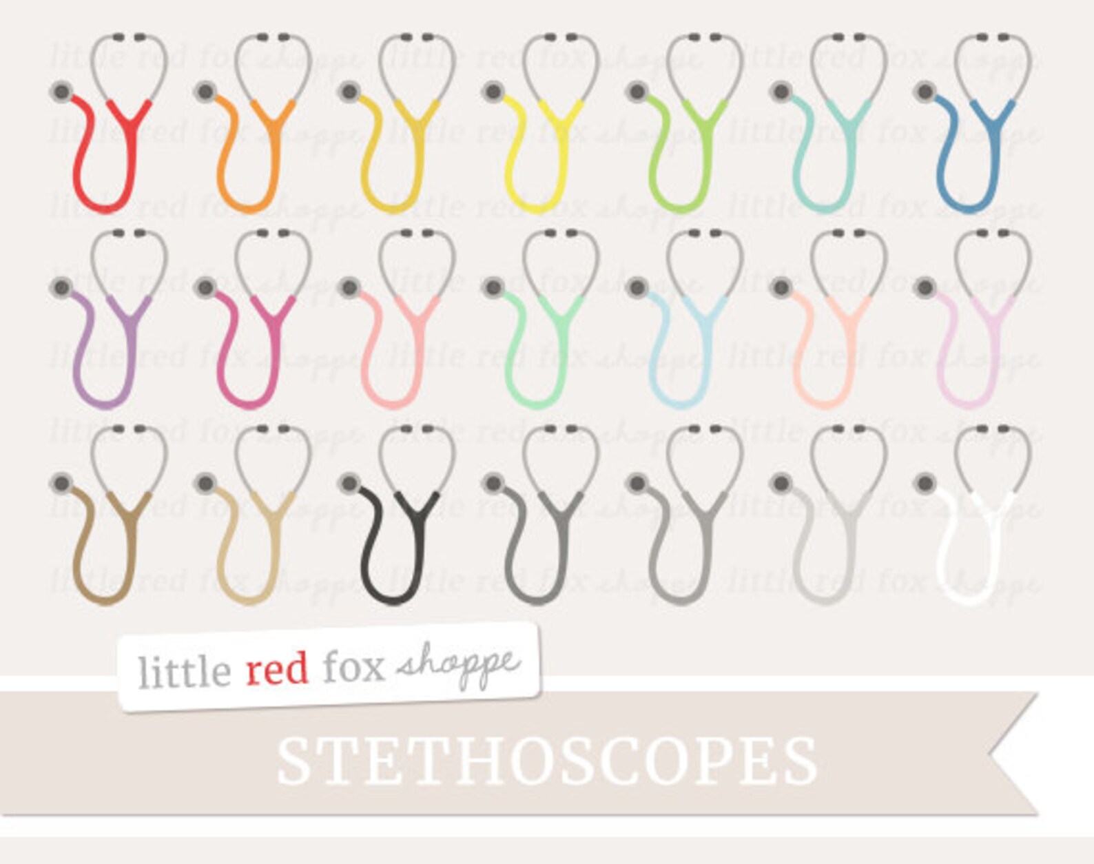 Stethoscope Clipart Medical Clip Art Health Doctor Nurse - Etsy