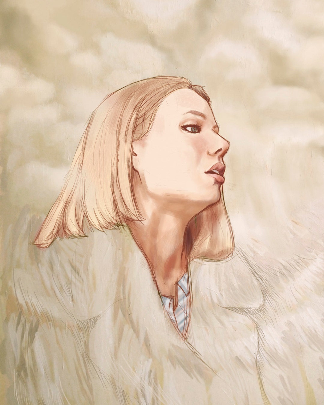 Margot, Art Print - 11" X 14" (inspired by the Royal Tenenbaums) - Etsy