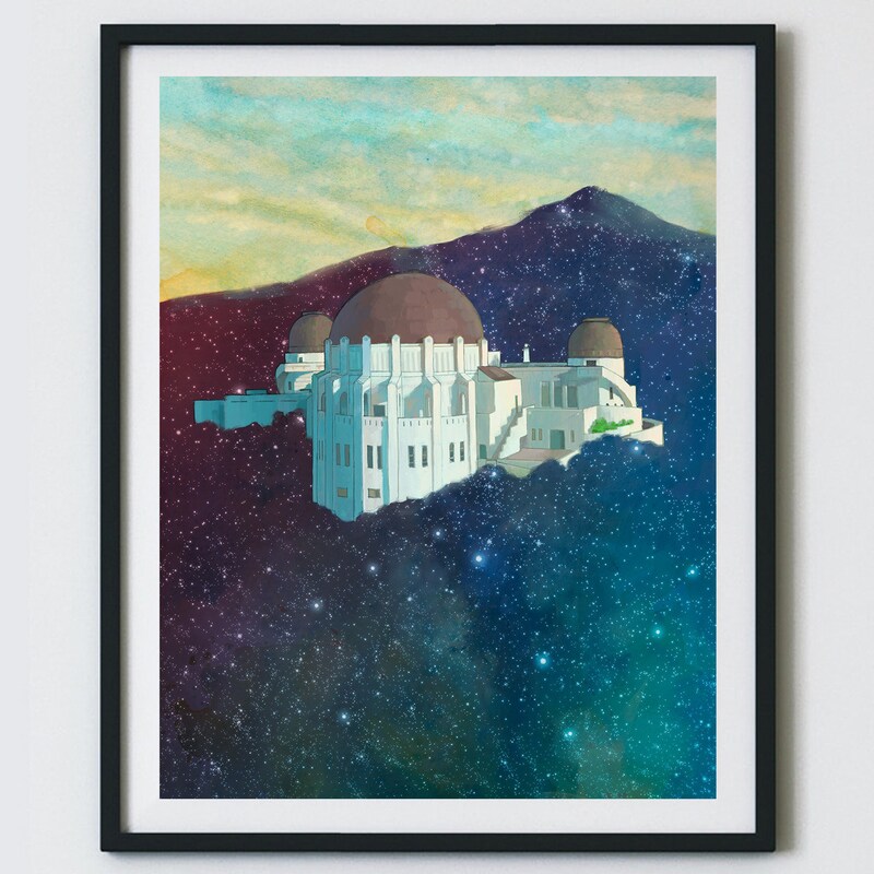Griffith Observatory Poster - Etsy