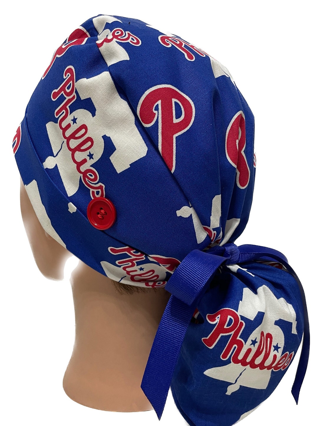 Women's Ponytail Baseball Scrub Hat, Adjustable, Handmade, in 2 Styles ...