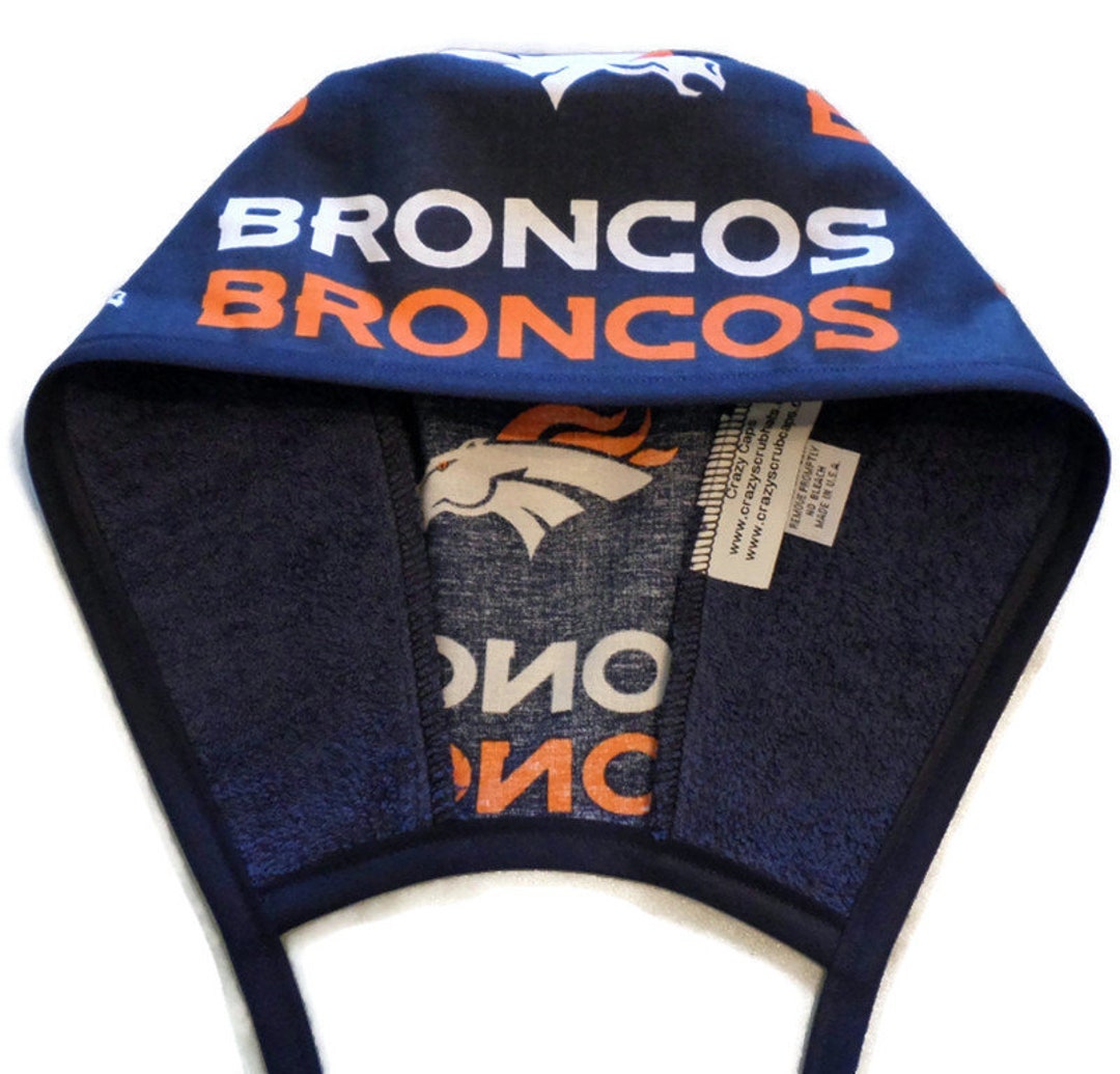 Men's Denver Broncos Navy Scrub Hat, Unlined with Optional Sweatband ...