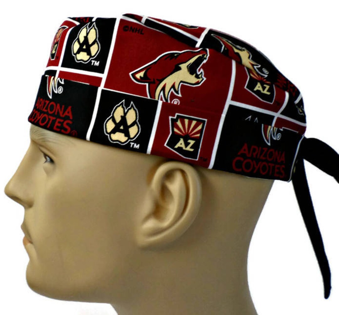 Men's Arizona Coyotes Semi-lined Surgical Medical Scrub Hat - Etsy