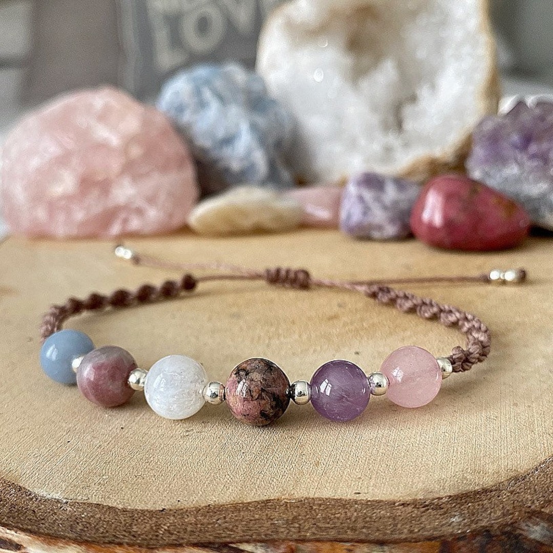 GRIEF & LOSS - Bereavement Crystal Bracelet - Heart Healing - Comfort ...