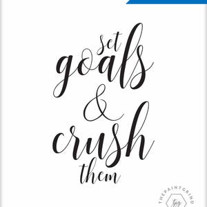 Set Goals and CRUSH Them - Etsy