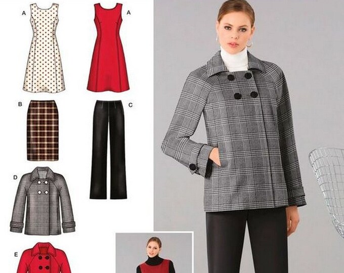 Simplicity 2868 Sewing Pattern for Misses Pants Skirt Jacket in Two ...