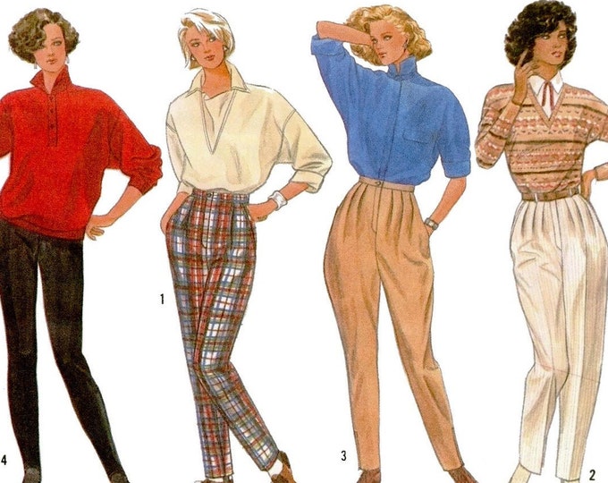 Simplicity 6991 Sewing Pattern for Misses Vintage 80s Pants and ...