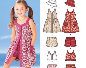 Simplicity 1382 Sewing Pattern Girls Sleeveless Dress With Back Cutout ...