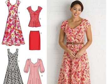 Simplicity 1800 Sewing Pattern Women's Amazing Fit Open Neckline Dress ...